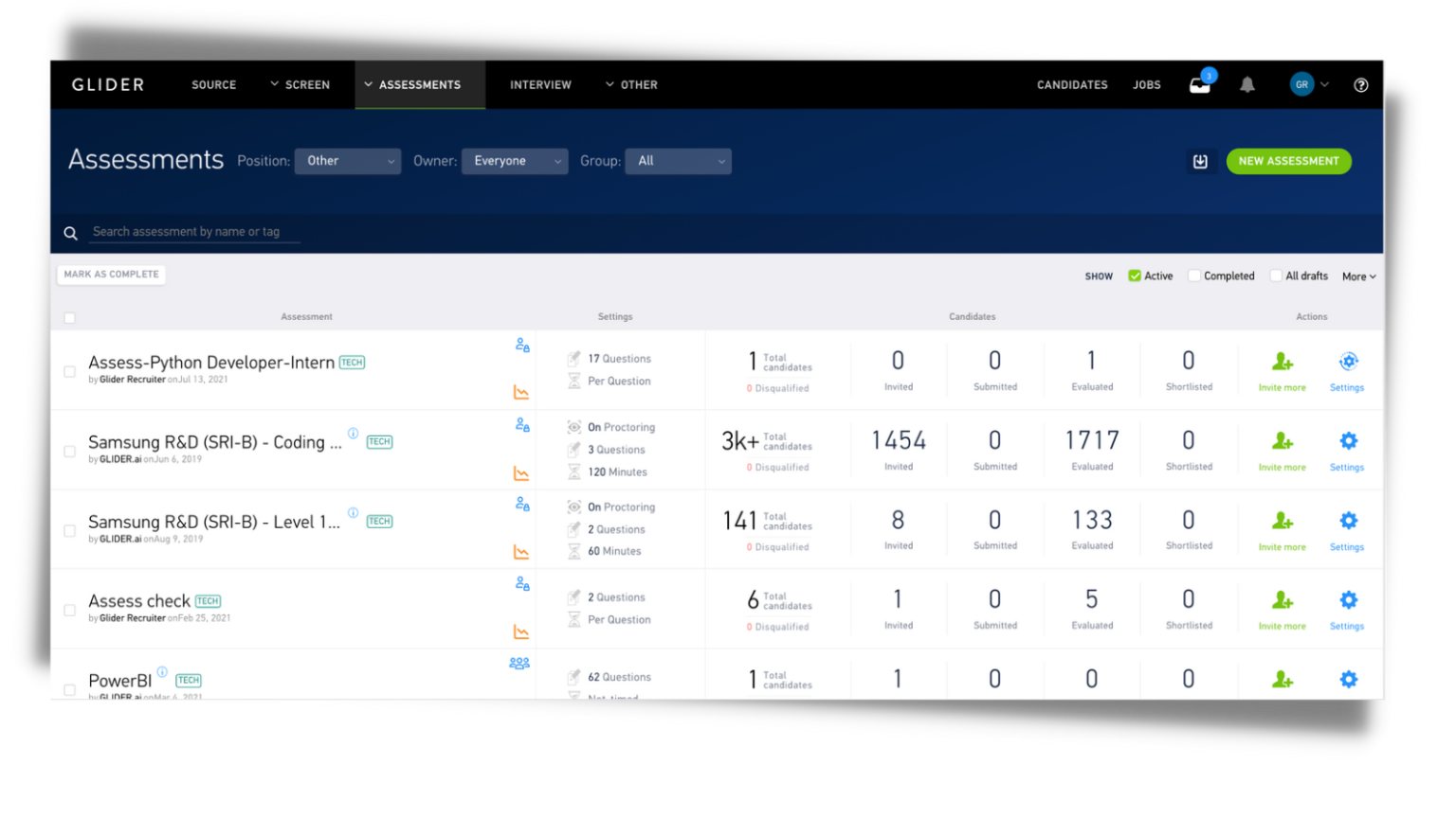 Candidate Skill Assessment Software | Glider AI